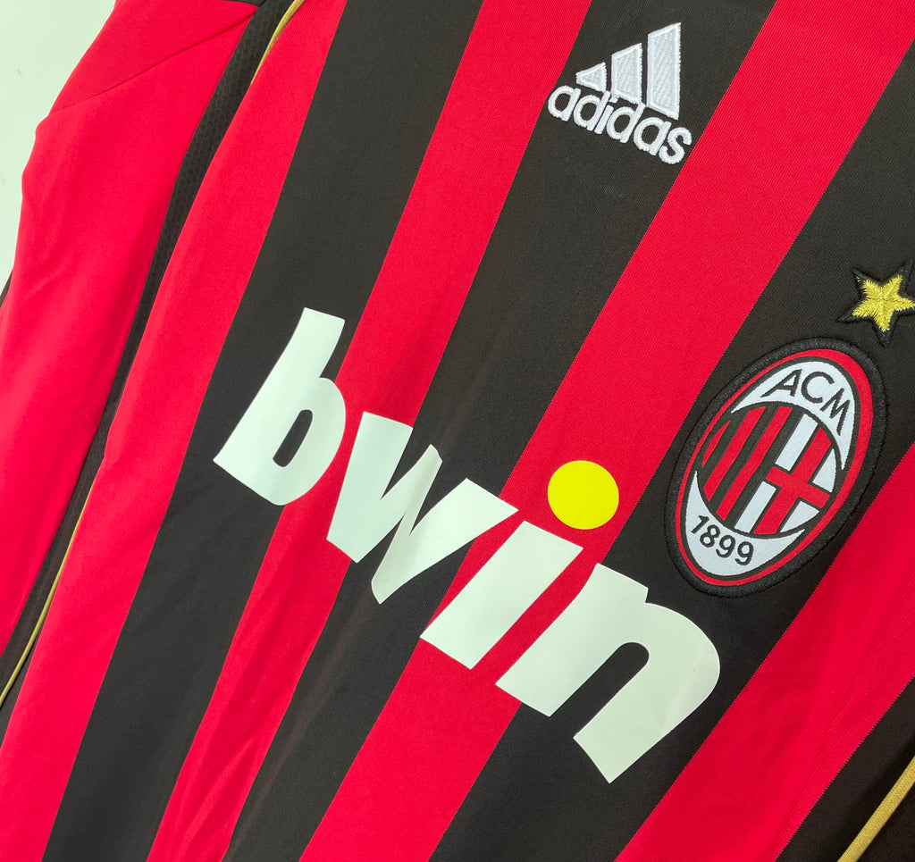 AC Milan Long Sleeve Home Shirt - 2007-08 – Retro Football Shirts