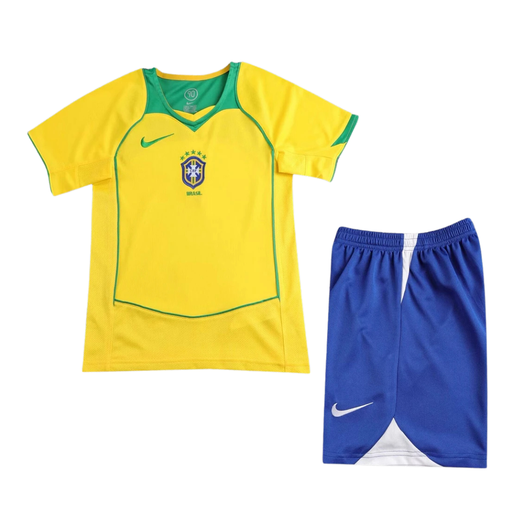 Brazil Home 2004 - KIDS SET – Retro Football Shirts