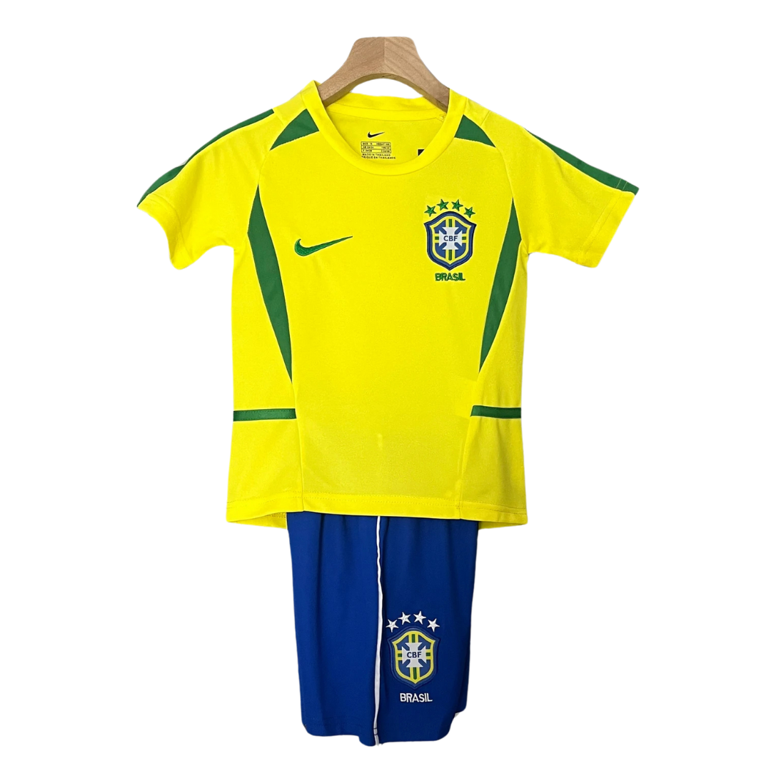 Brazil Home 2002 - KIDS SET – Retro Football Shirts