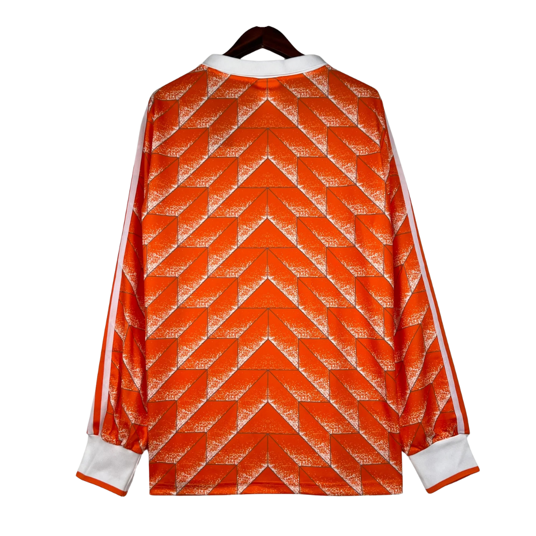 Netherlands Long Sleeve Home Shirt - 1988 – Retro Football Shirts